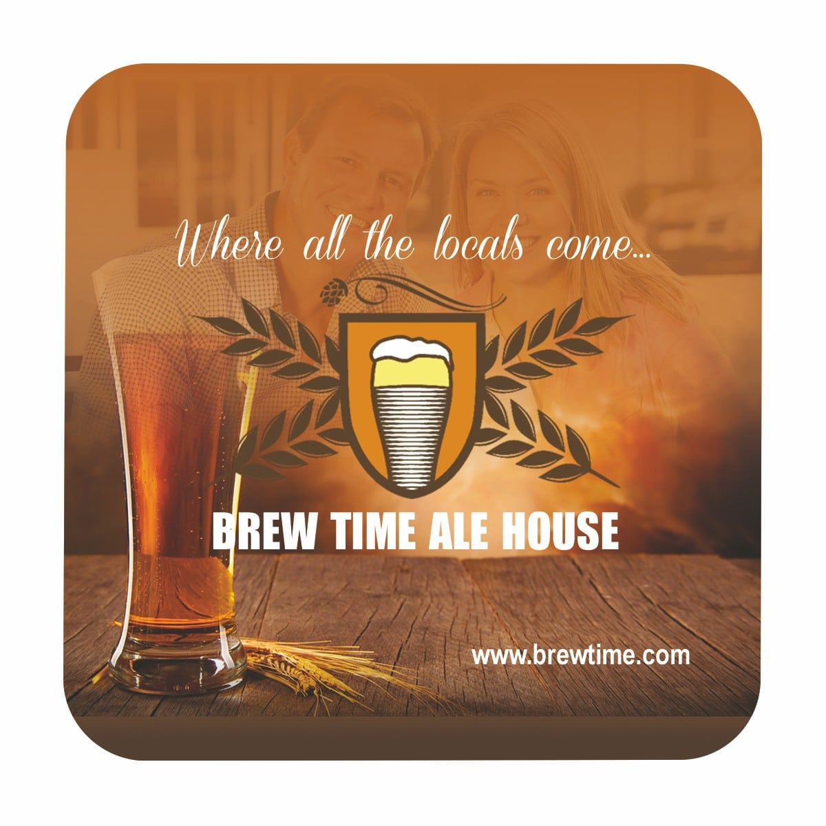 Square Paper Coaster – Branded Coasters